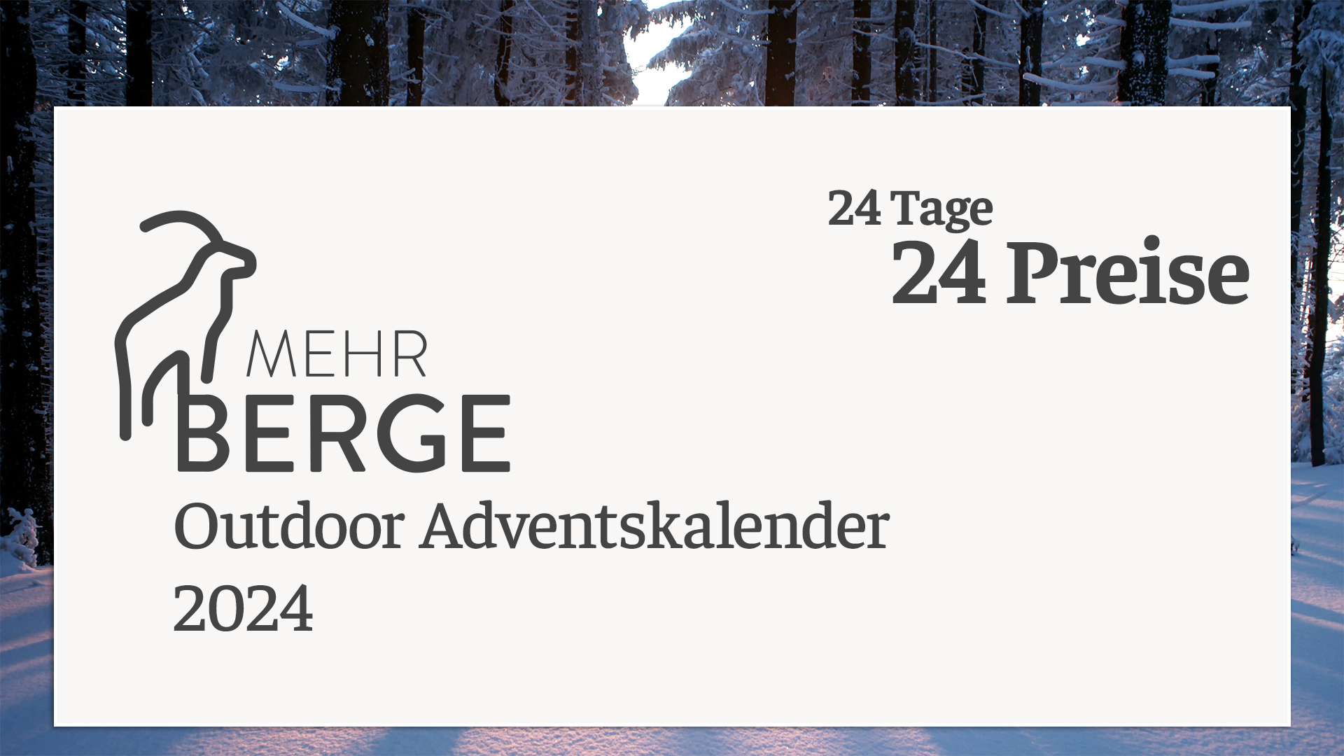 Der mehr-berge.de Outdoor-Adventskalender 2024: 24x Outdoorglück › mehr-berge.de